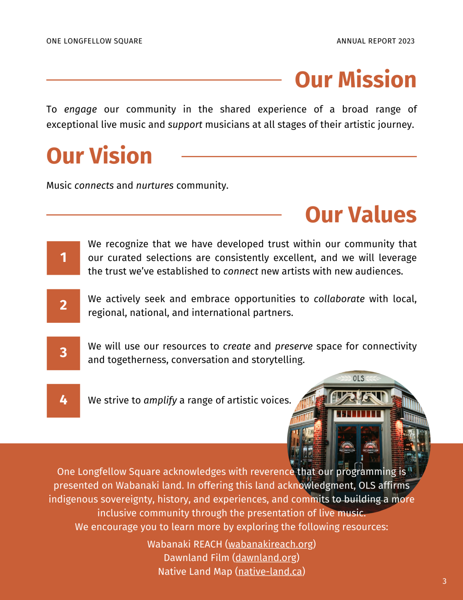 Mission - One Longfellow Square